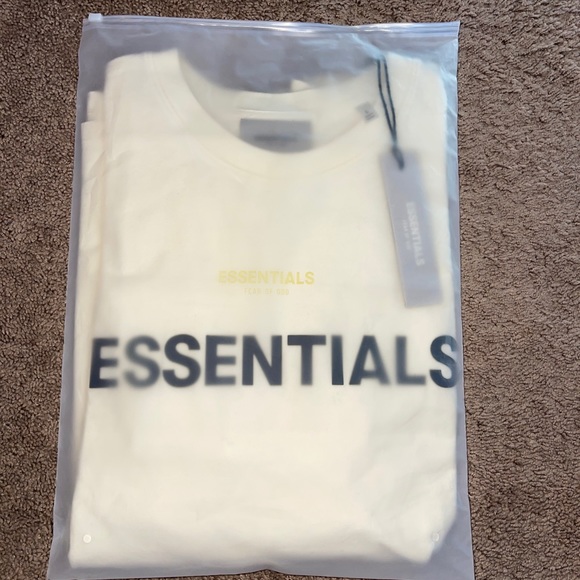 Fear of God | Shirts | Fear Of God Essentials Cream Tshirt | Poshmark